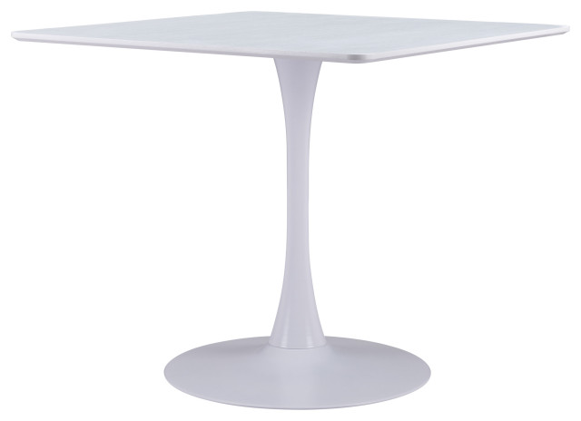 Molly Dining Table White - Midcentury - Dining Tables - by Zuo Modern ...