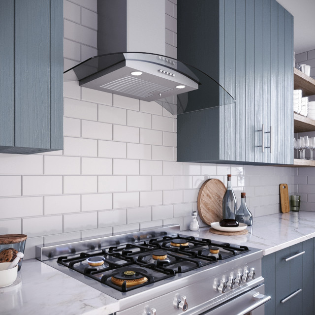 Streamline 36" Alfonso Convertible Wall Mount Range Hood, Stainless ...