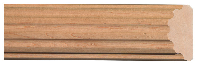 CAMPBELL MOULDING 2 1 2 Diameter Half Round Flute Wood Moulding In campbell-moulding-2-1-2-diameter-half-round-flute-wood-moulding-in