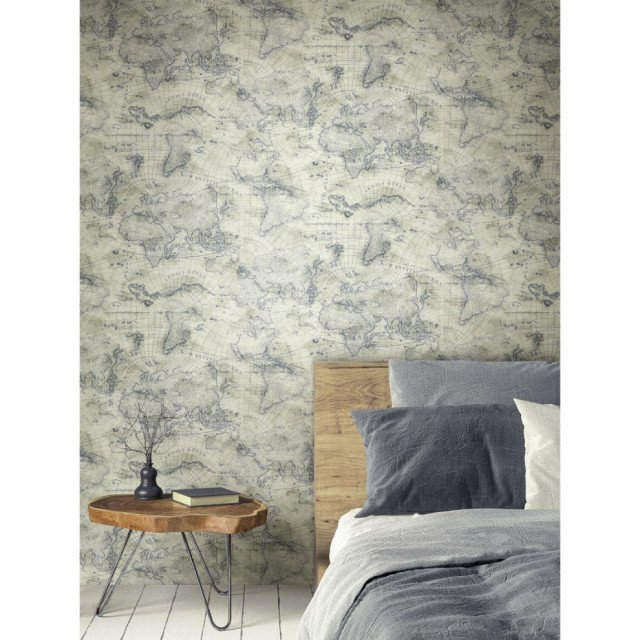 Coastal Map Peel and Stick Wallpaper - Contemporary - Wall Decals - by ...