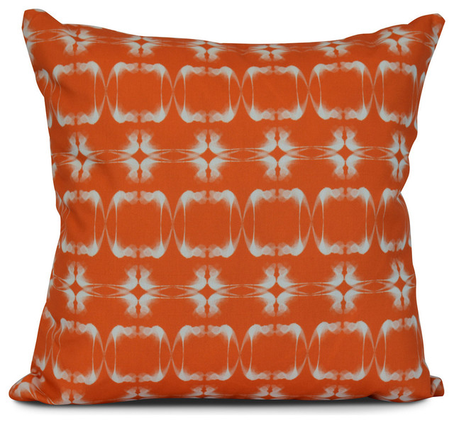 Summer Picnic, Geometric Print Outdoor Pillow, 20"X20" - Contemporary ...