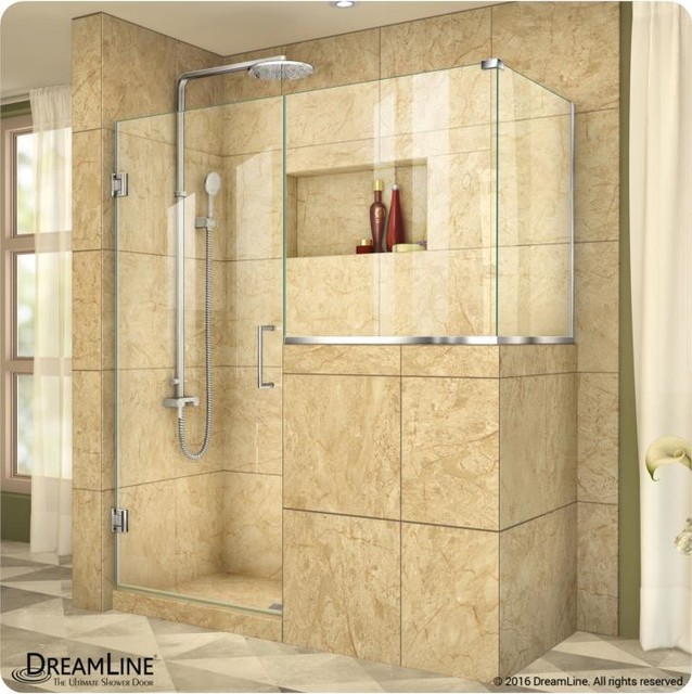 DreamLine 53" to 60"x36 3/8" 40" 72" Hinged Shower Enclosure ...