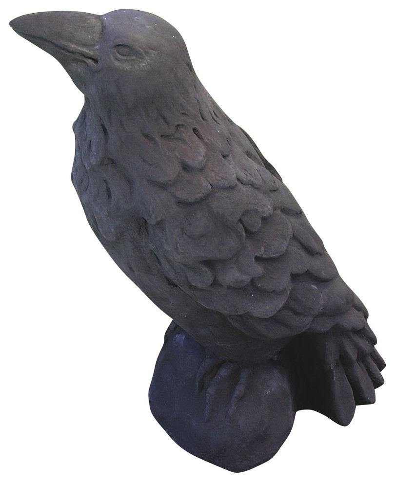 Raven Garden Statue - Contemporary - Garden Statues And Yard Art - by ...