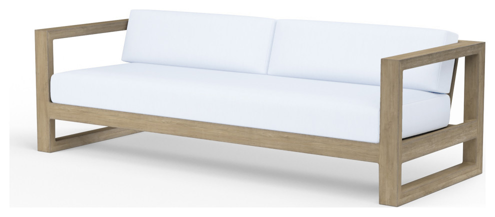 Coastal Teak Sofa, No Welt - Transitional - Outdoor Sofas - by Sunset ...