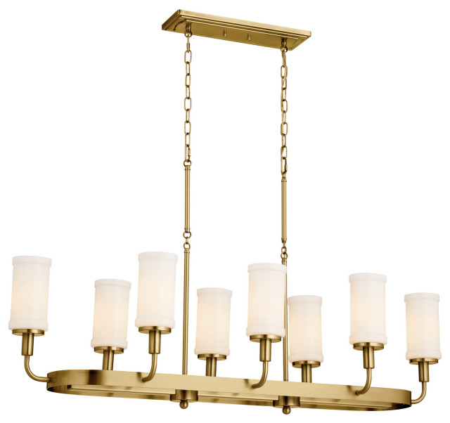 Kichler Vetivene Eight Light Linear Chandelier - Transitional - Kitchen ...