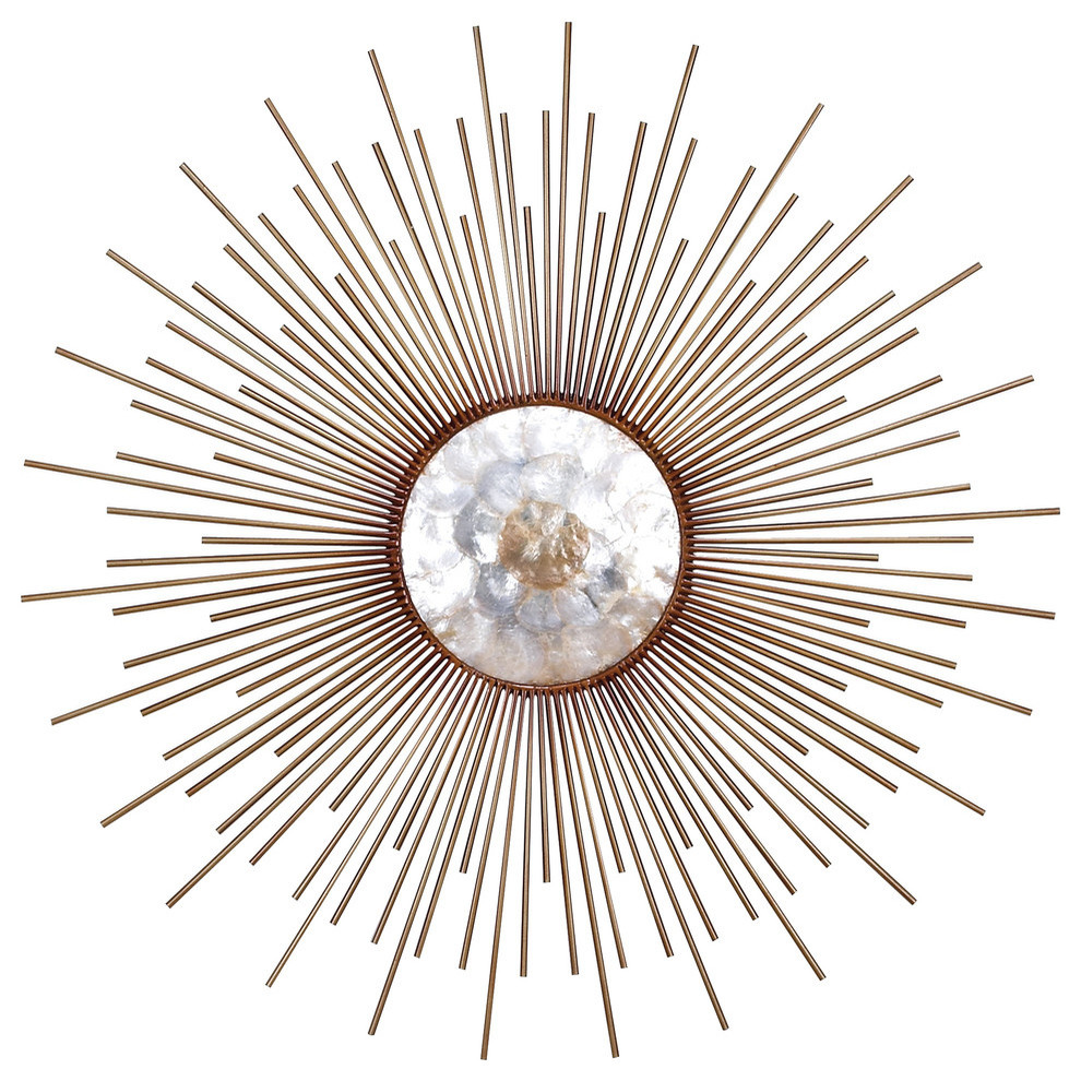 Glam Gold Metal Wall Decor 66714 - Midcentury - Metal Wall Art - by ...