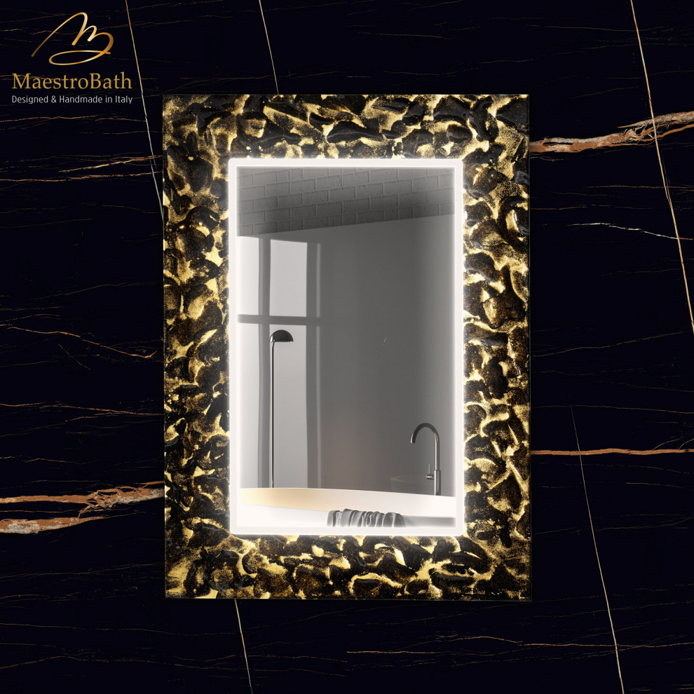 Talia Luxury Single Vanity Mirror - Contemporary - Bathroom Mirrors ...