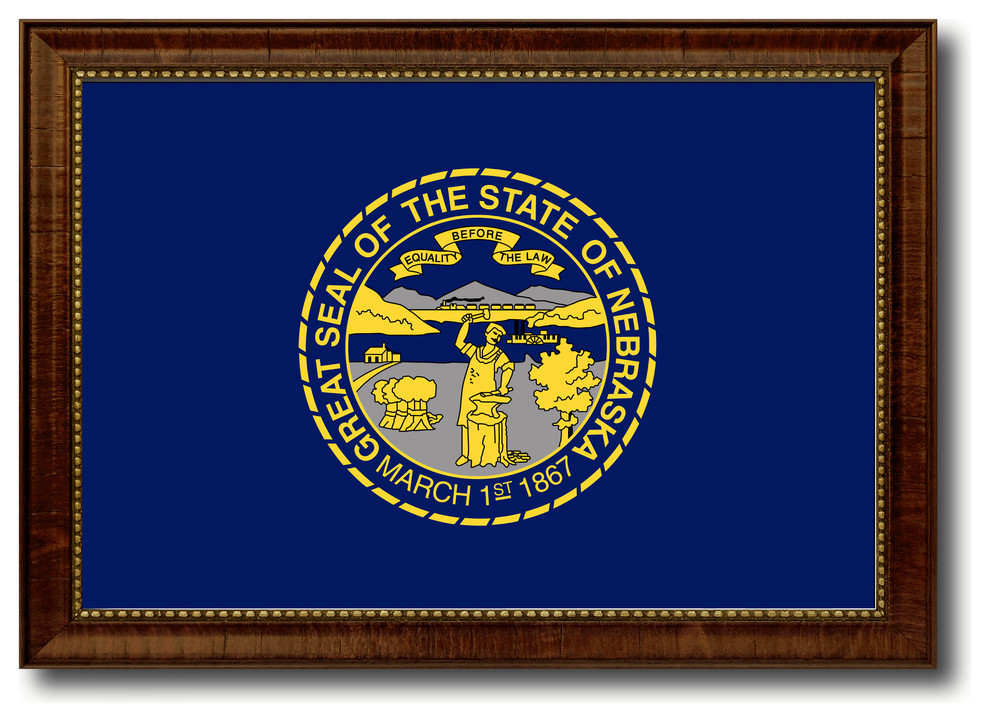 Nebraska State Flag Canvas Print, 19"x27" - Traditional - Prints And ...