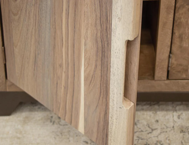 Natural Parota Wood Sideboard - 70" - Rustic - Buffets And Sideboards ...