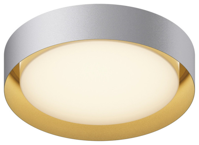 ET2 E51012 Echo 16"W LED Flush Mount Drum Ceiling Fixture - Modern - Flush-mount Ceiling ...