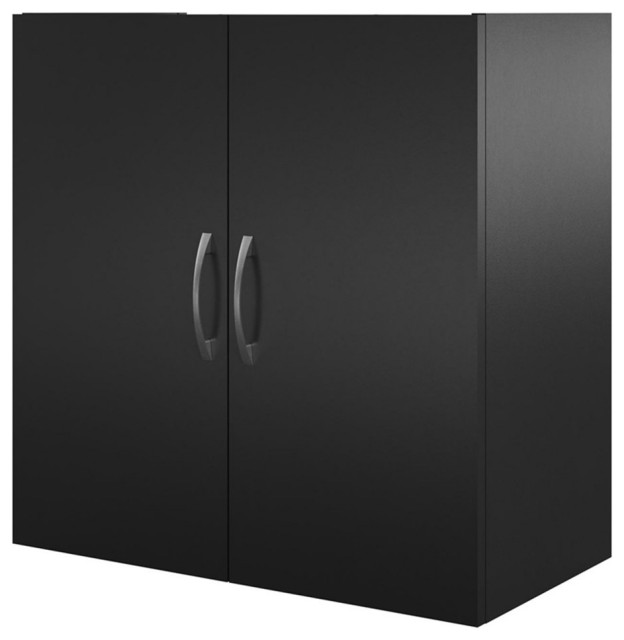 Pemberly Row Engineered Wood Transitional 24" Wall Cabinet in White ...