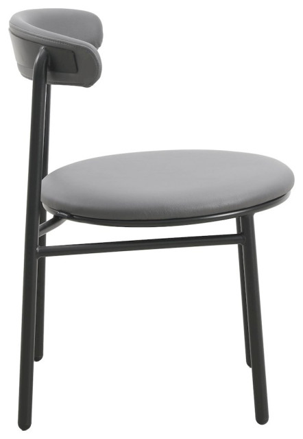 Lume Collection Modern Dining Chair in Charcoal - Modern - Dining ...