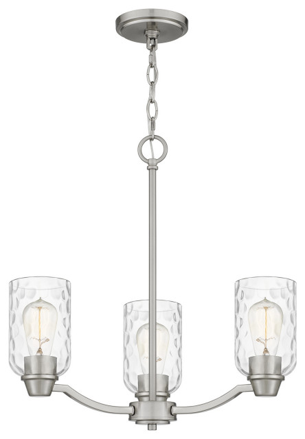 Quoizel ACA5020BN 3-Light Chandelier, Acacia - Transitional ...