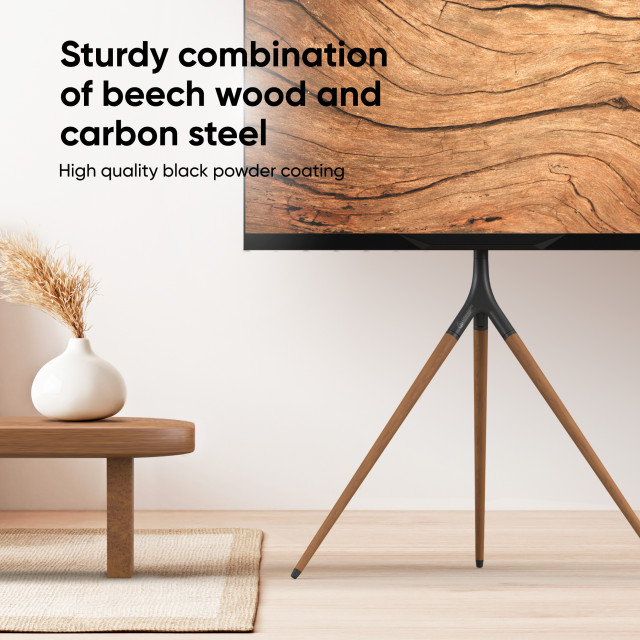 Tripod Easel TV Stand for 32” – 65 Inch LED LCD OLED Screens up to 77 ...