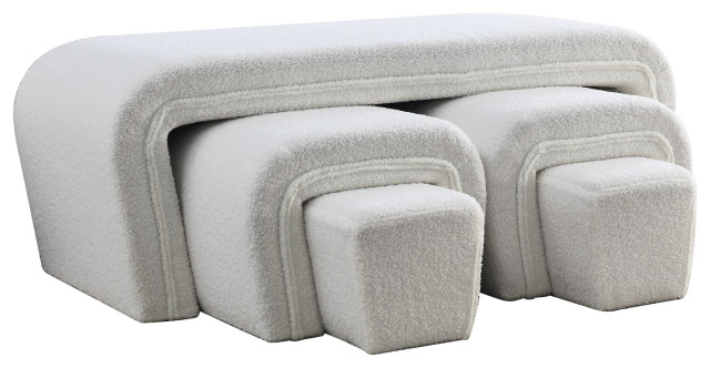 Gewnee Contemporary Upholstered Nesting Bench - Transitional ...
