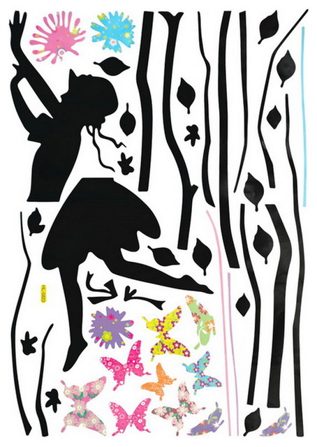 Dancing Girl- Large Wall Decals Stickers Appliques Home Decor ...