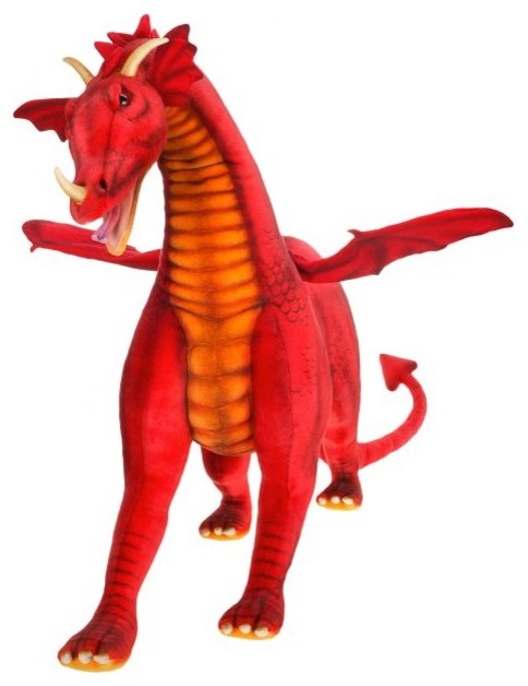 Hansa Toys Ride-On Dragon Stuffed Animal - Contemporary - Kids Toys And ...