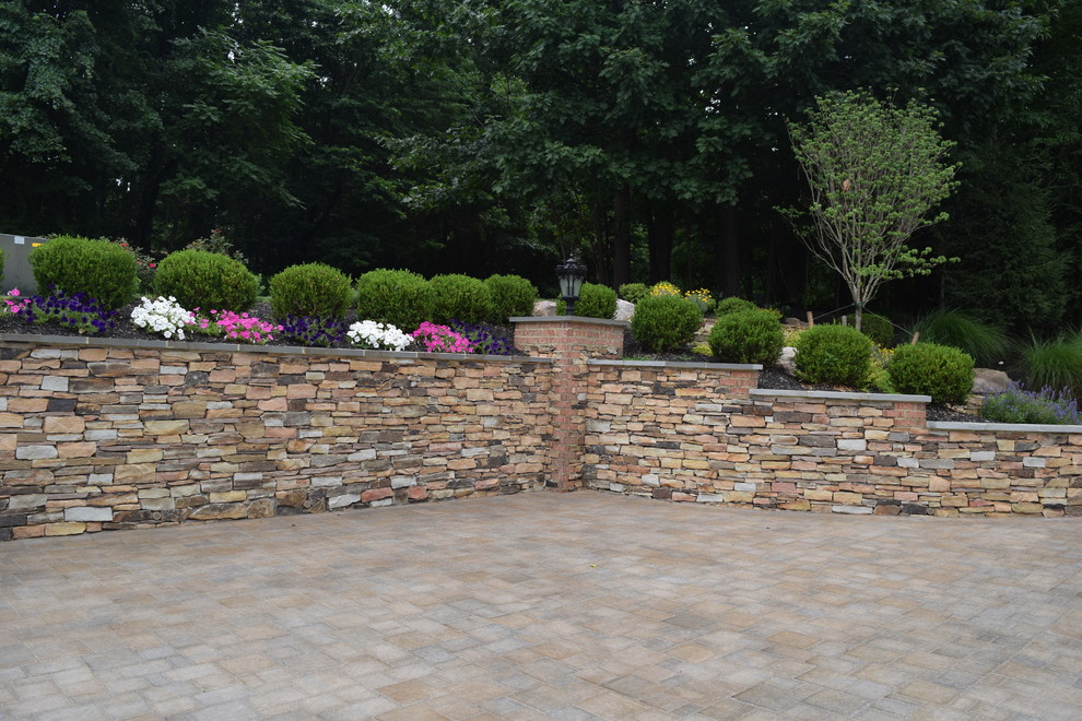 Parking pad Reno, brick retaining wall, stone retaining wall ...
