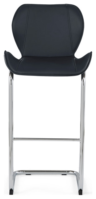 Global Furniture Usa Black Curved Bar Stool - Contemporary - Bar Stools ...