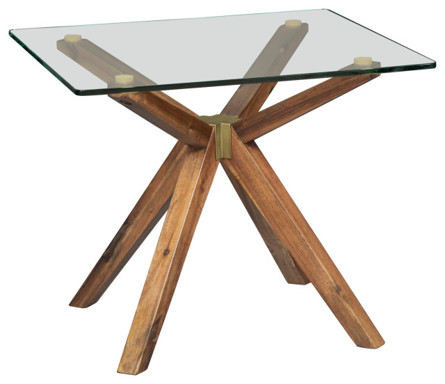 Mid-Century Modern Glass End Table - Midcentury - Side Tables And End ...