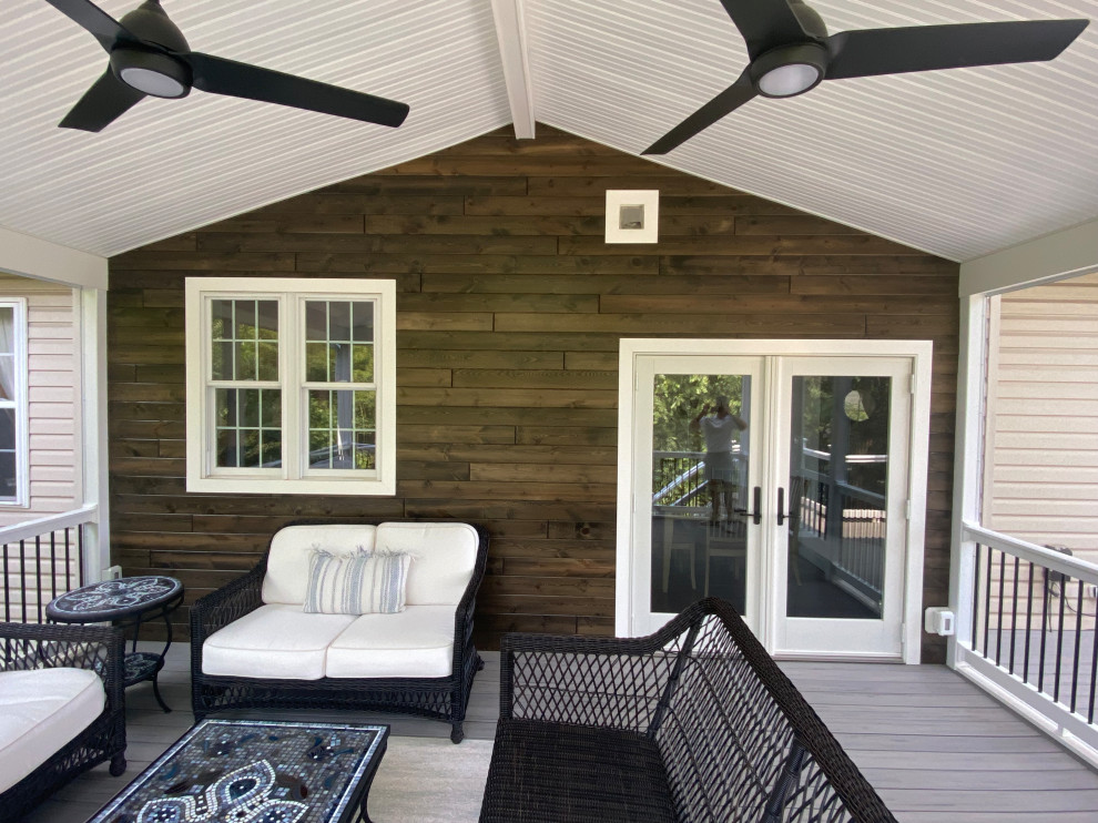 Screened Porch-TimberTech Pro Storm Gray Reserve Deck - TimberTech ...