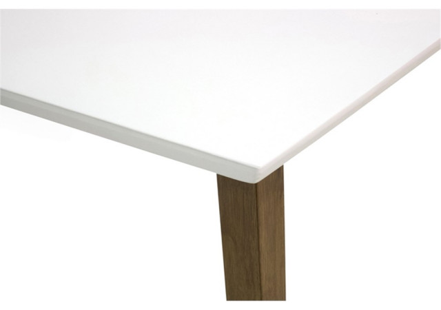 Pemberly Row Mid-Century 47" Rectangular Solid Wood Dining Table in ...