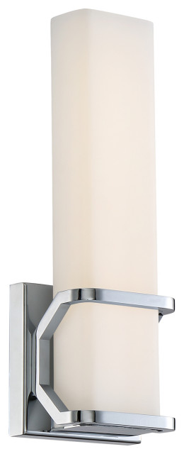 Axis LED Wall Sconce, Polished Chrome - Transitional - Bathroom Vanity ...