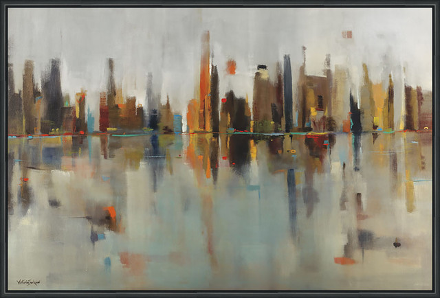''Golden Harbor'', 25 In.X37 In. Fine Art - Contemporary - Prints And ...