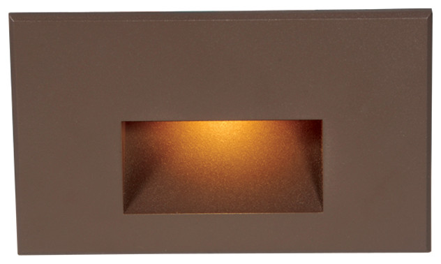 Ledme Amber Color LED Step And Wall Light In Bronze - Transitional ...
