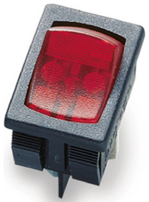Gardner Bender GSW-48 Mini-Rocker Switch, Red Illuminated - Switches ...
