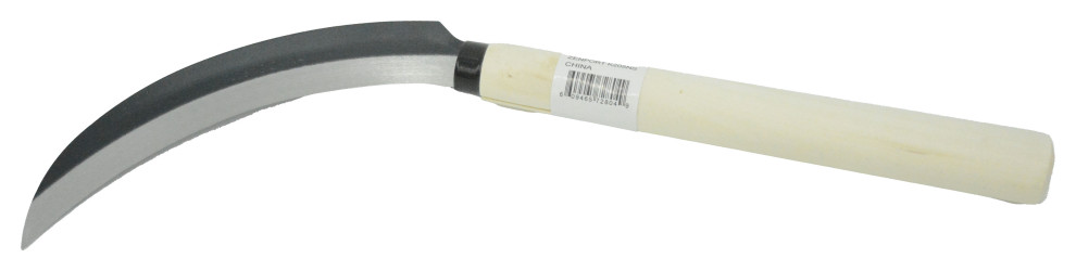 Non Serrated 6.5" Blade Sickle With Wood Handle - Gardening Hand Tools ...