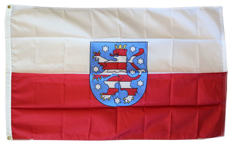 Thuringia, 3'x5' Nylon Flag - Traditional - Flags And Flagpoles - by ...