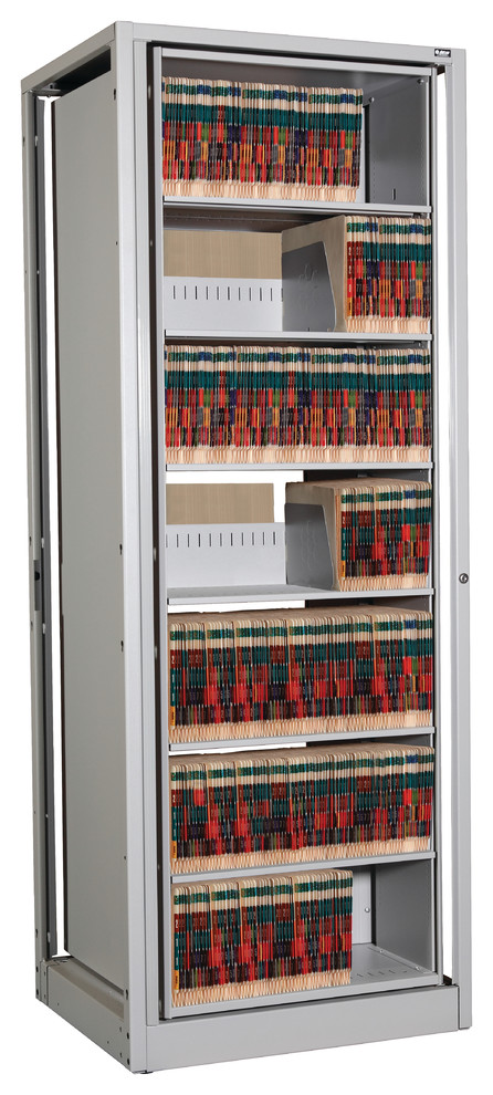 EZ2 Rotary File Shelving, 7 High, Legal Depth Locking Adder ...