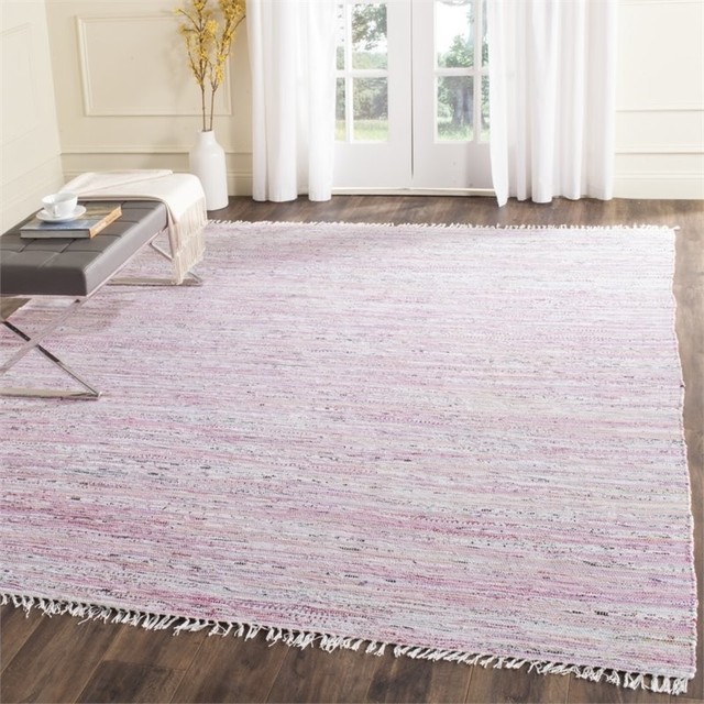 Safavieh Rag Rug RAR125E Light Pink/Multi Rug - Contemporary - Area ...
