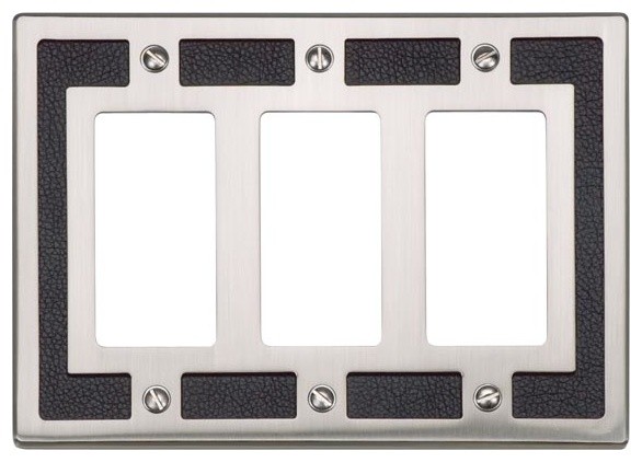 Zanzibar Triple Rocker Switchplate - Contemporary - Switch Plates And ...