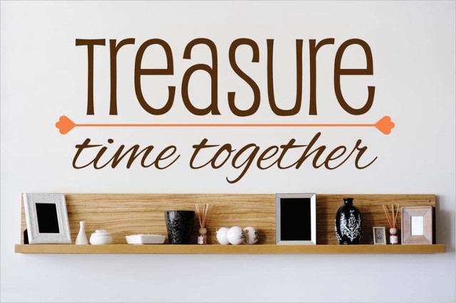 Decal Vinyl Wall Sticker, Treasure Time Together Quote, 12x30", 12X30 ...