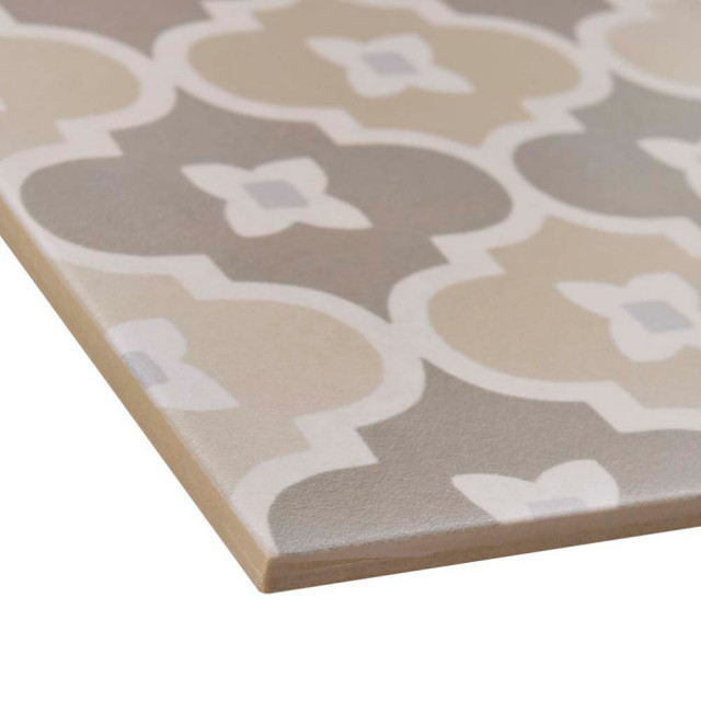 Caprice Porcelain Floor and Wall Tile, Pastel Bowtie, Sample ...