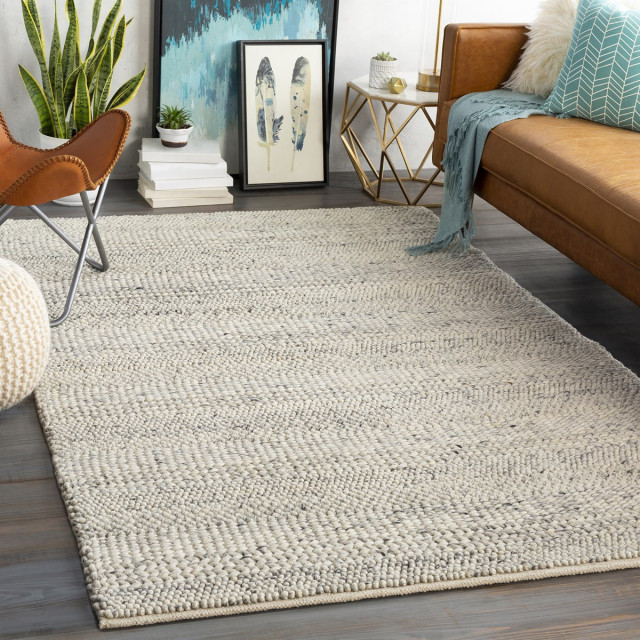 Uttermost Clifton Gray Hand Woven 8x10 Rug 71163-8 - Contemporary ...