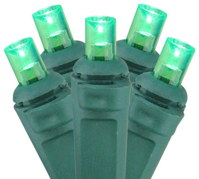4'x6' Wide Angle LED Net Style Christmas Lights, Green Wire - Modern ...