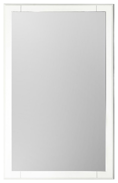 Fresca Oxford 20" Antique White Framed Rectangular Mirror ...