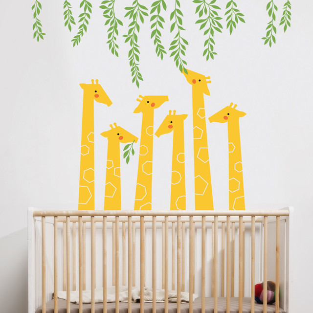 Giraffe Wall Decal - Contemporary - Wall Decals - by Simple Shapes | Houzz