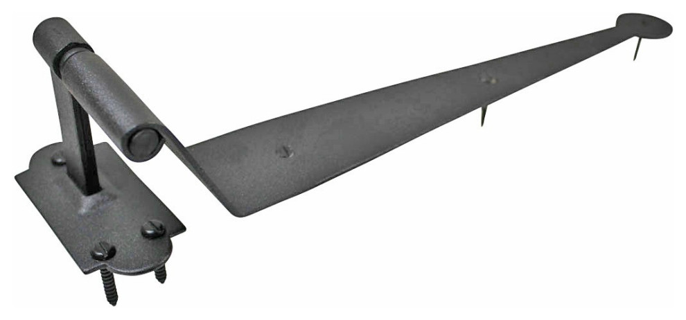 Black Offset Strap Lift Off Pintle Hinge 11 3/4" L Cast Iron Renovators ...