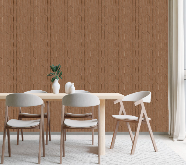 Folded Paperlike Geometric Textured Wallpaper, Double Roll ...