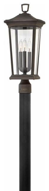 3 Light Large Outdoor Low Voltage Post Top or Pier Mount Lantern in ...