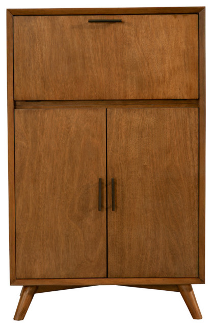 Flynn Large Bar Cabinet With Drop Down Tray - Midcentury - Wine And Bar ...