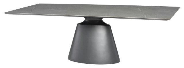 Taji Grey Ceramic Dining Table, HGNE297 - Transitional - Dining Tables ...