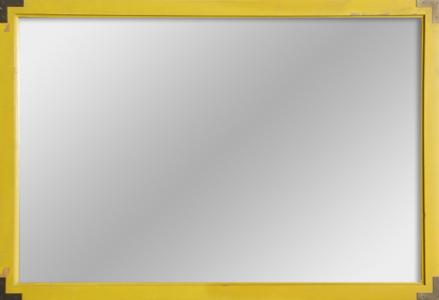 Yellow Mirror, Unknown Artist, 39x26.5 - Contemporary - Wall Mirrors ...