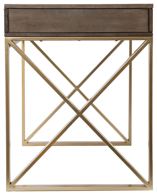 Sawyer Two-Tone Desk With Storage - Contemporary - Desks And Hutches ...