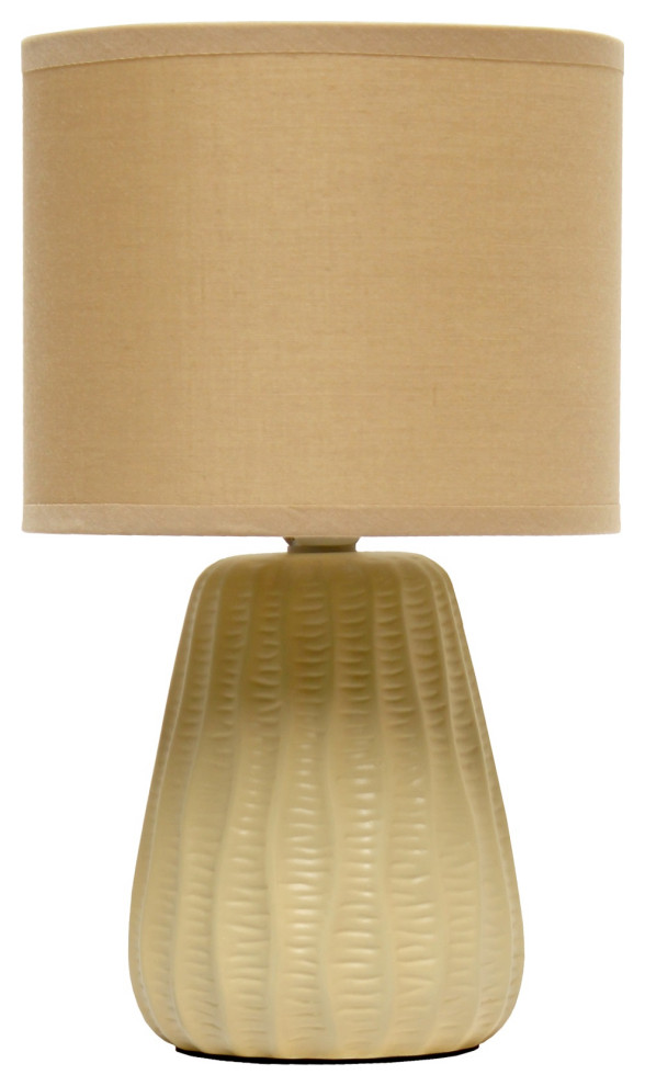 Traditional Mini Modern Ceramic Texture Pastel Accent Bedside Table ...