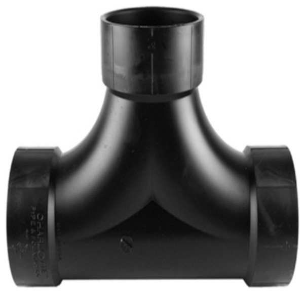 Mueller 02237H ABS/DWV 2 Way Clean Out Tee, 3", 3" - Contemporary ...